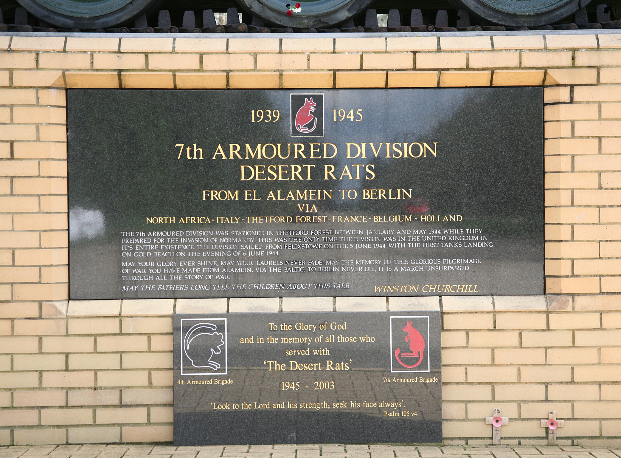 7TH ARMOURED DIVISION DESERT RATS WW2 - War Memorials Online