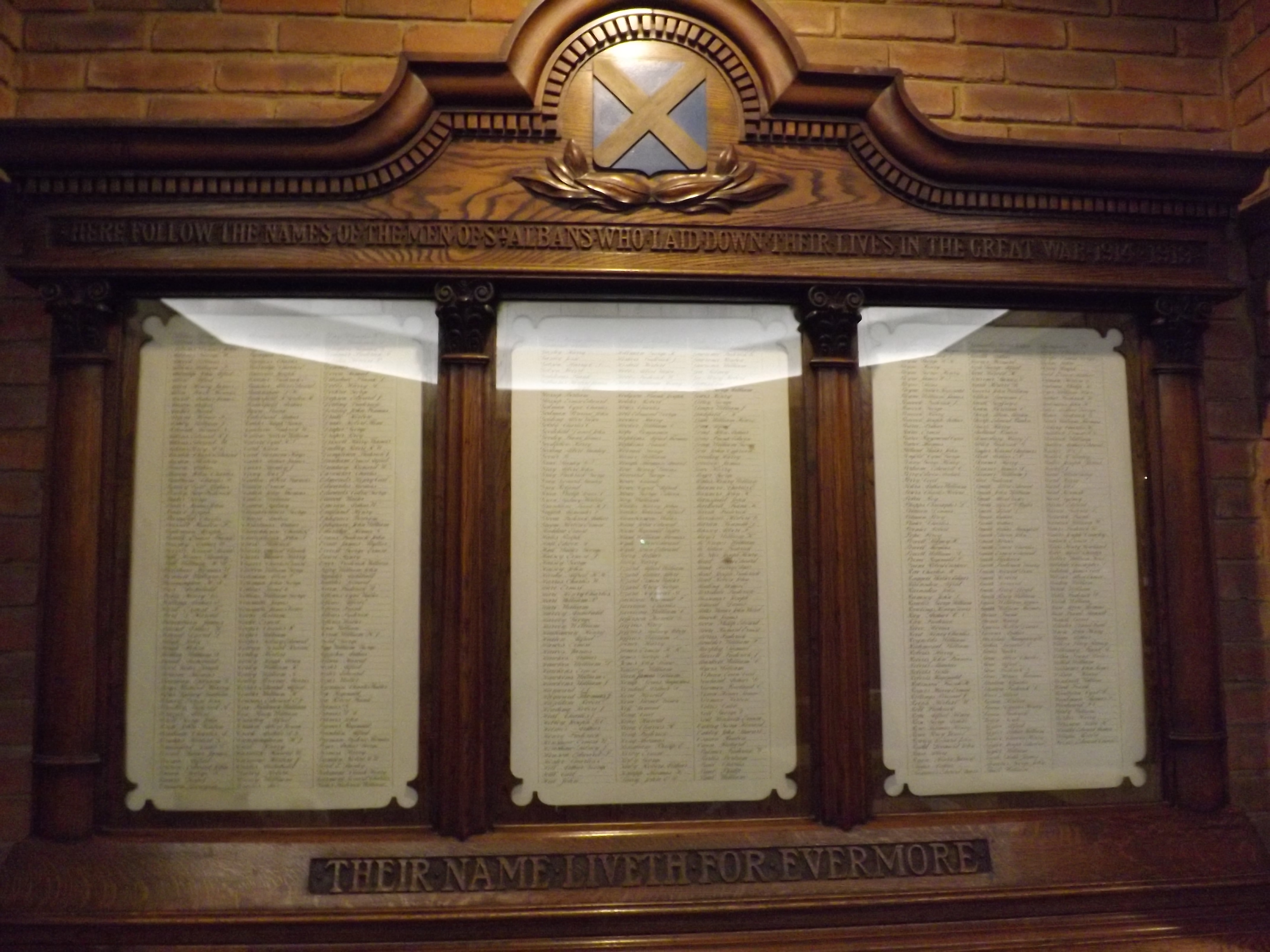 ST ALBANS Town Hall - War Memorials Online