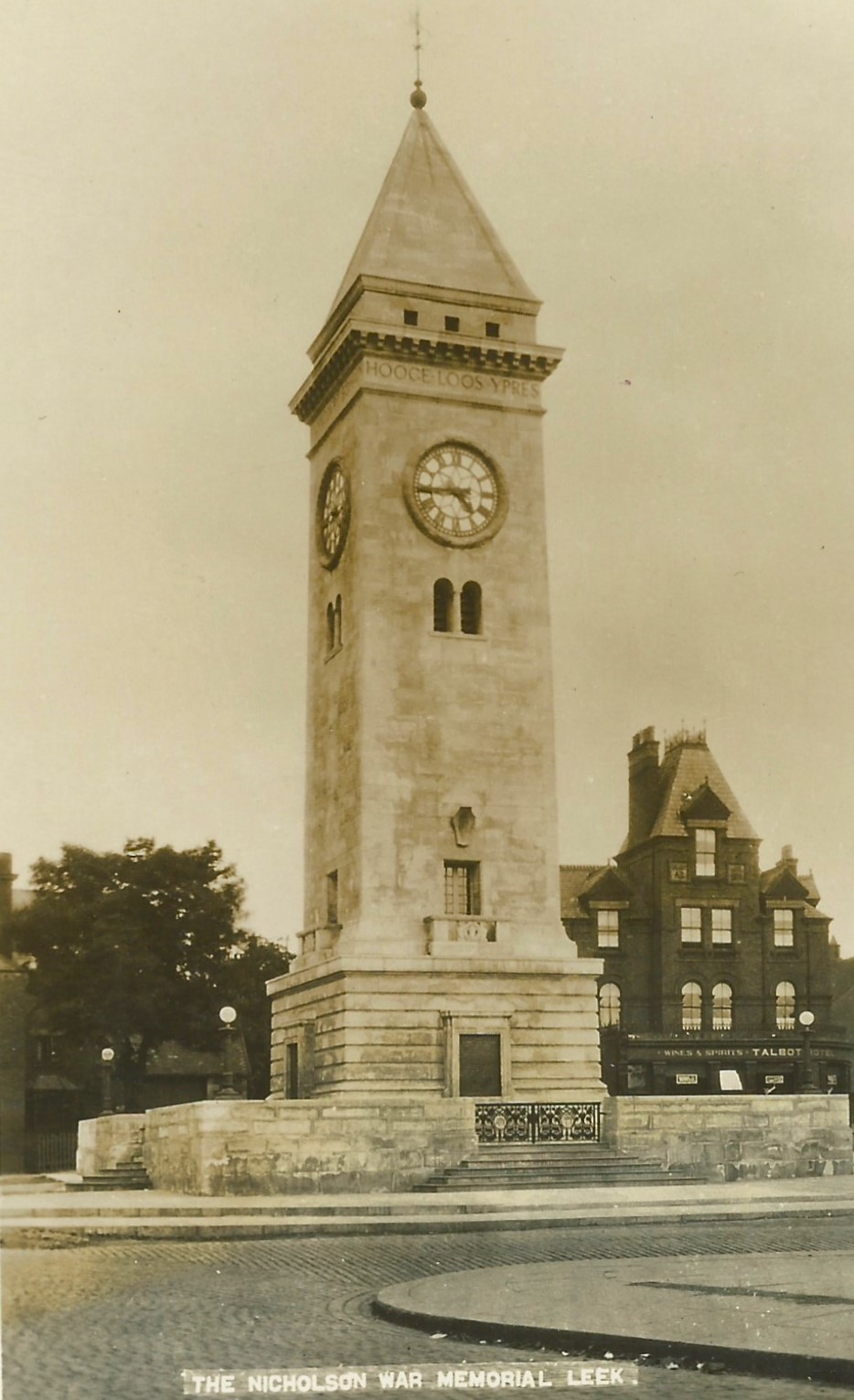 Lt B L Nicholson and Men of Leek