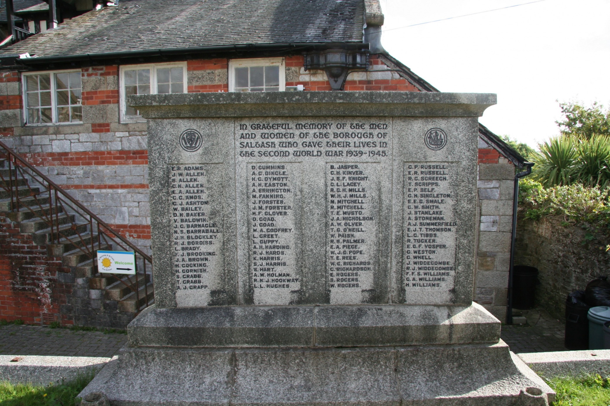 SALTASH - WW2 - War Memorials Online
