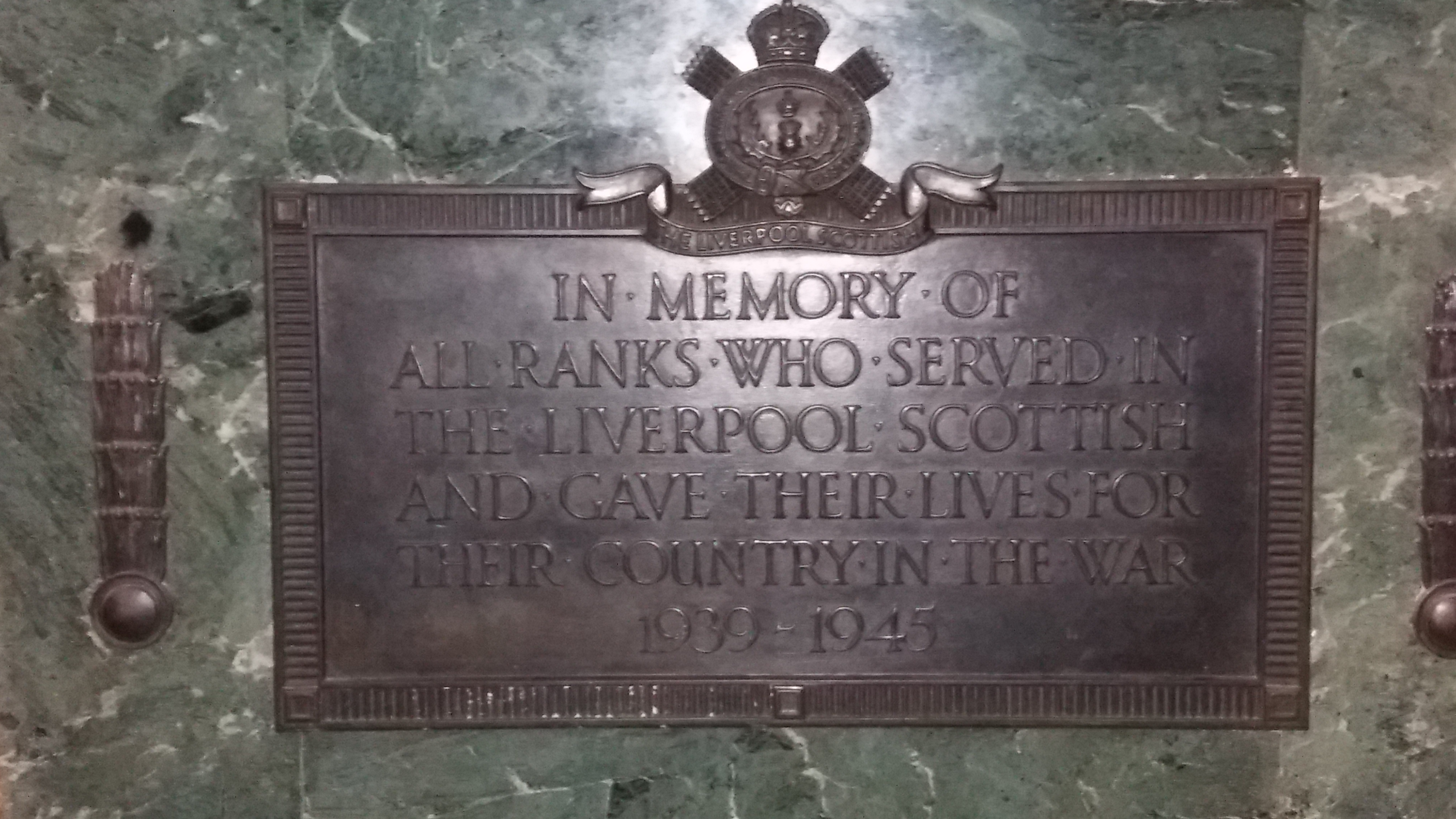 Liverpool Scottish - War Memorials Online