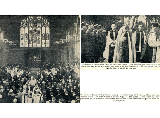 Epsom College Chapel (including Flight Lieutenant David Lotan Venning ...