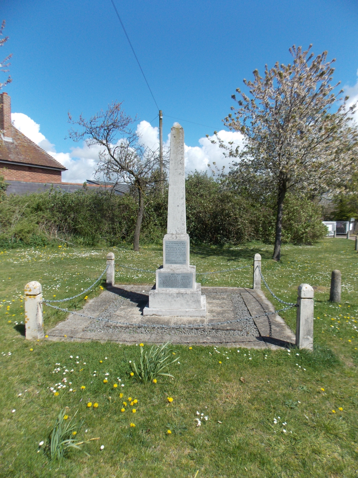 Beck Row War Memorial