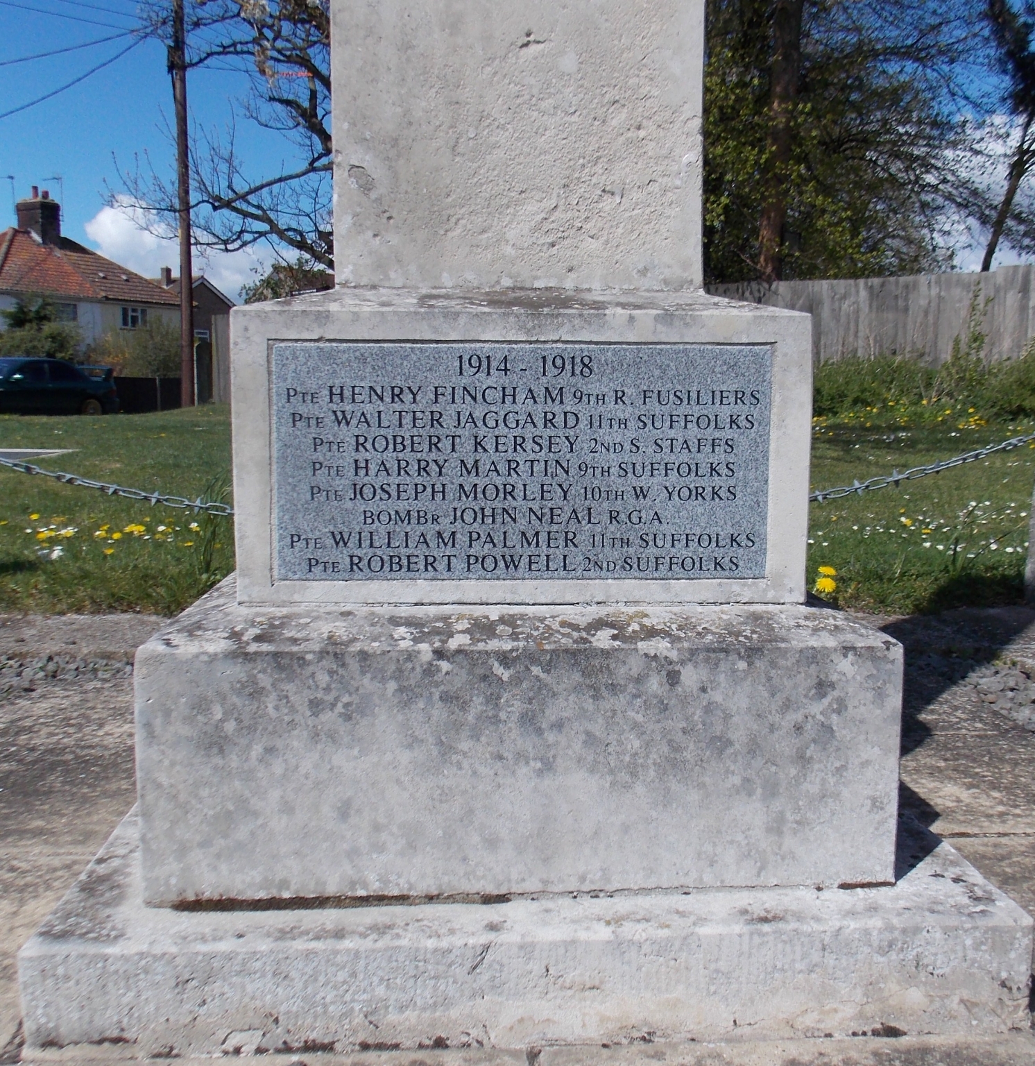 Beck Row War Memorial