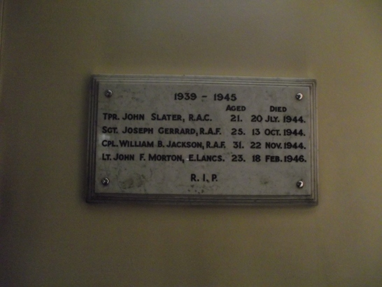 Brindle St. Joseph's WW2