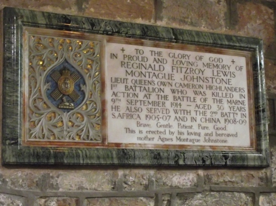 Lieutenant Reginald Fitzroy Lewis Montague Johnstone