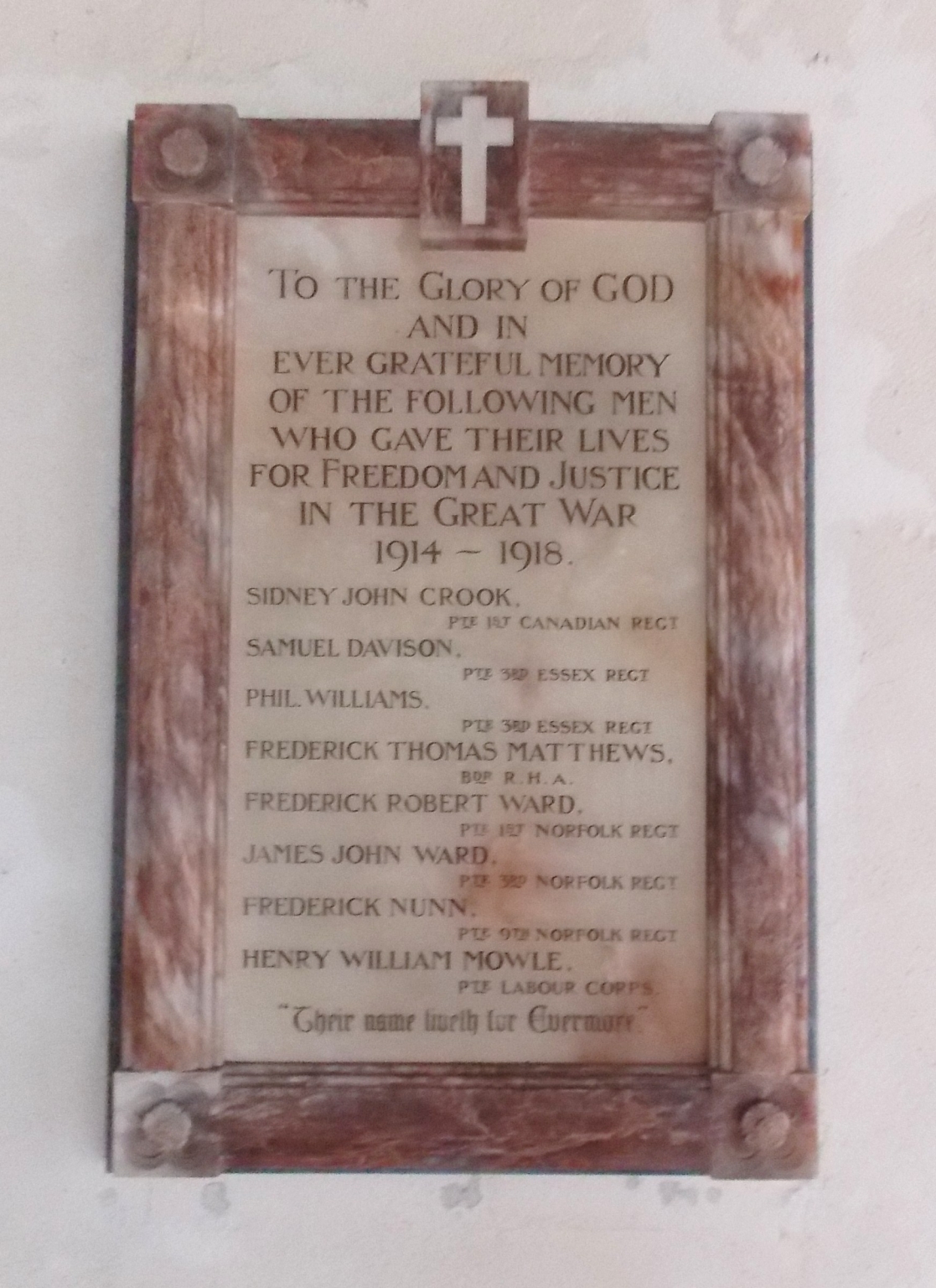Eccles WW1 Memorial