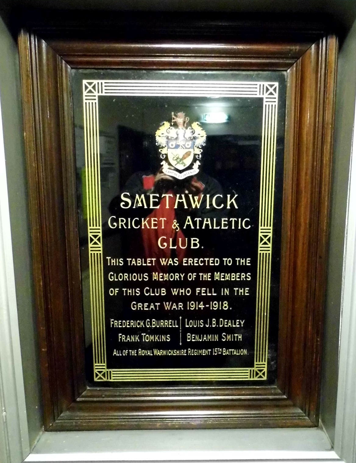 Smethwick Cricket Club Memorial