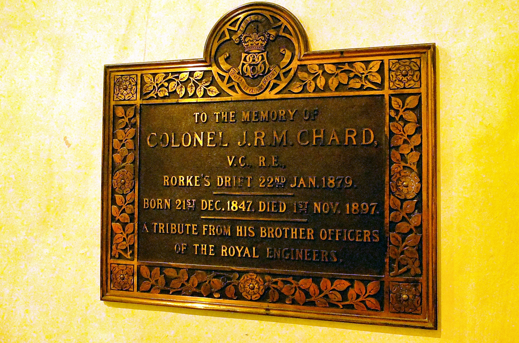 Colonel J R M Chard VC RE