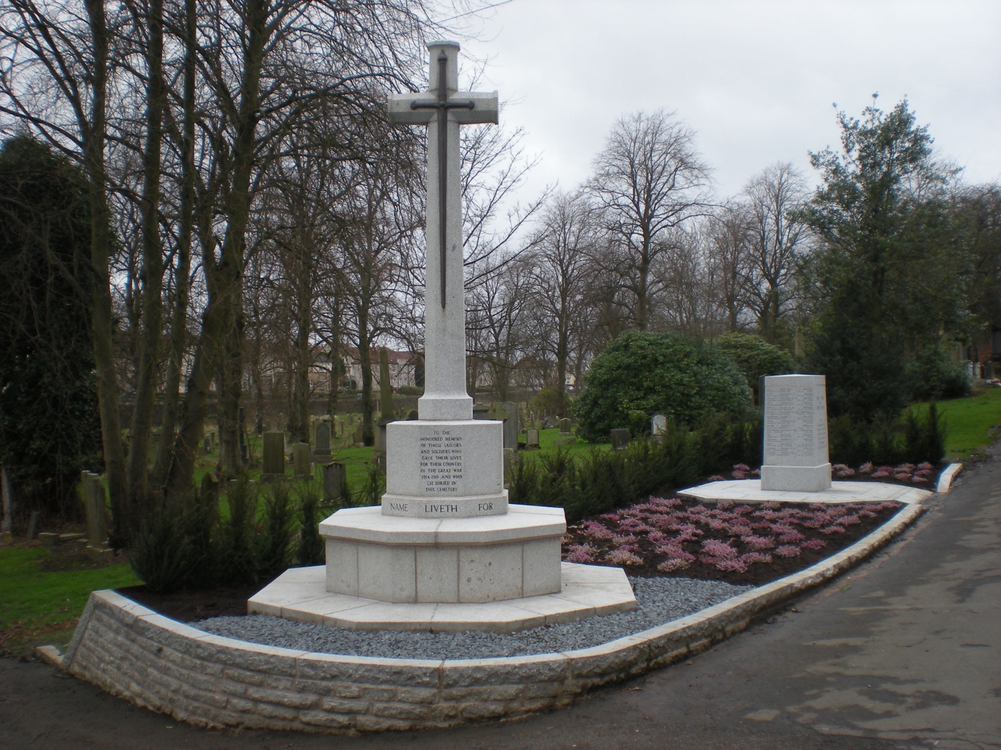 Riddrie Park Cemetery CWGC Cross - War Memorials Online
