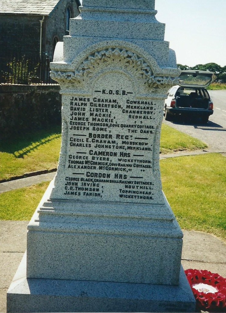 Kirkpatrick Fleming - War Memorials Online