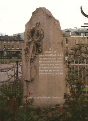 Sergeant J Meikle VC MM-Original Nitshill Stone of Remembrance