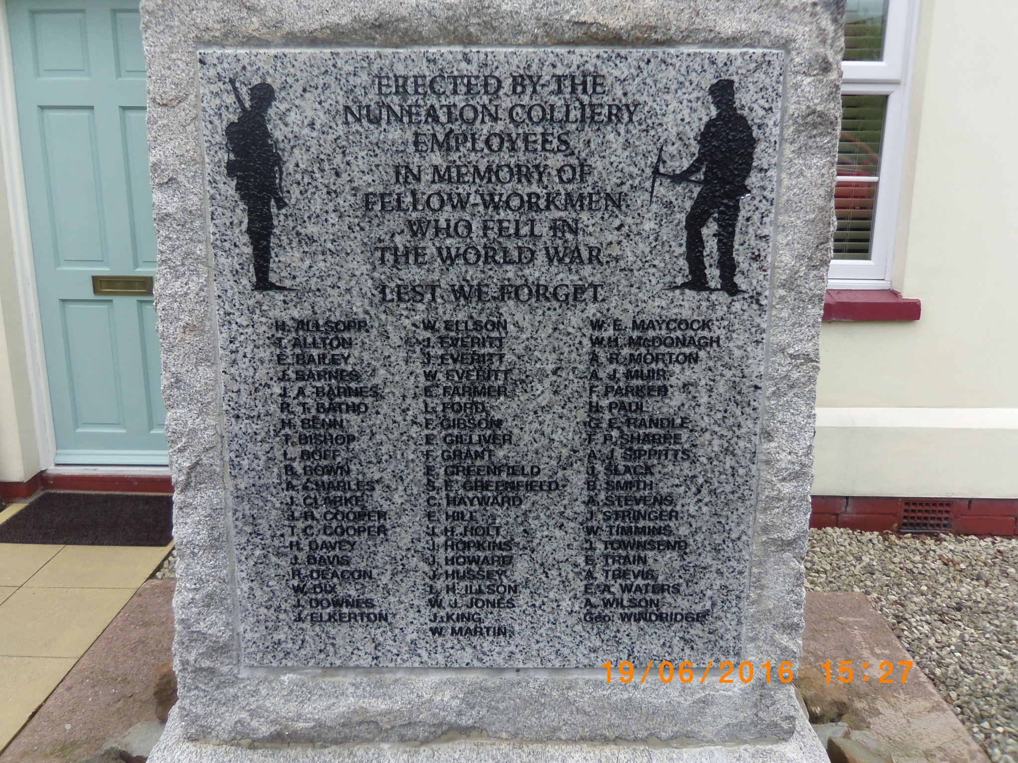 Nuneaton Colliery Employees War Memorial