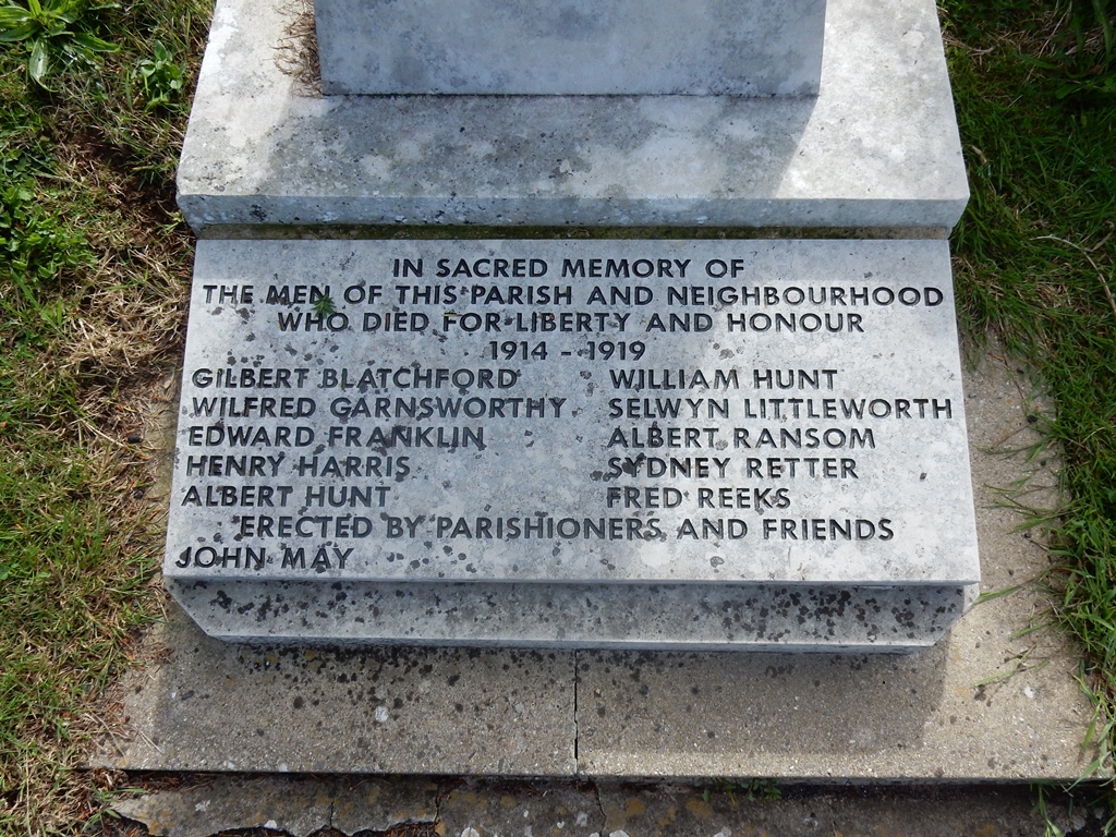 Clyst Honiton - War Memorials Online