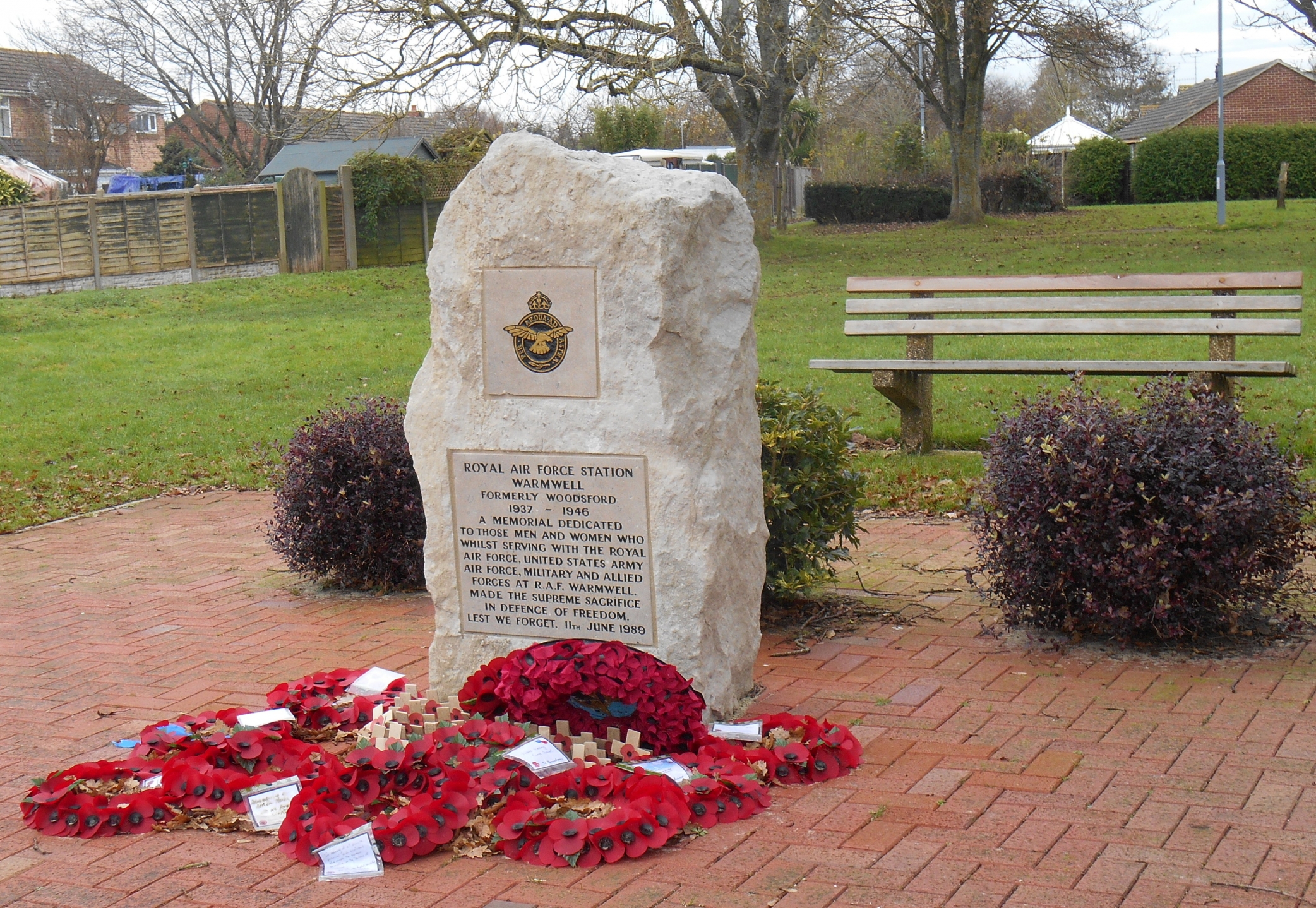 RAF WARMWELL - War Memorials Online