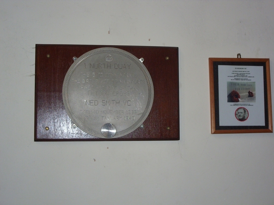 Lieutenant Edward Benn (Ned) Smith VC DCM- Original Birthplace plaque