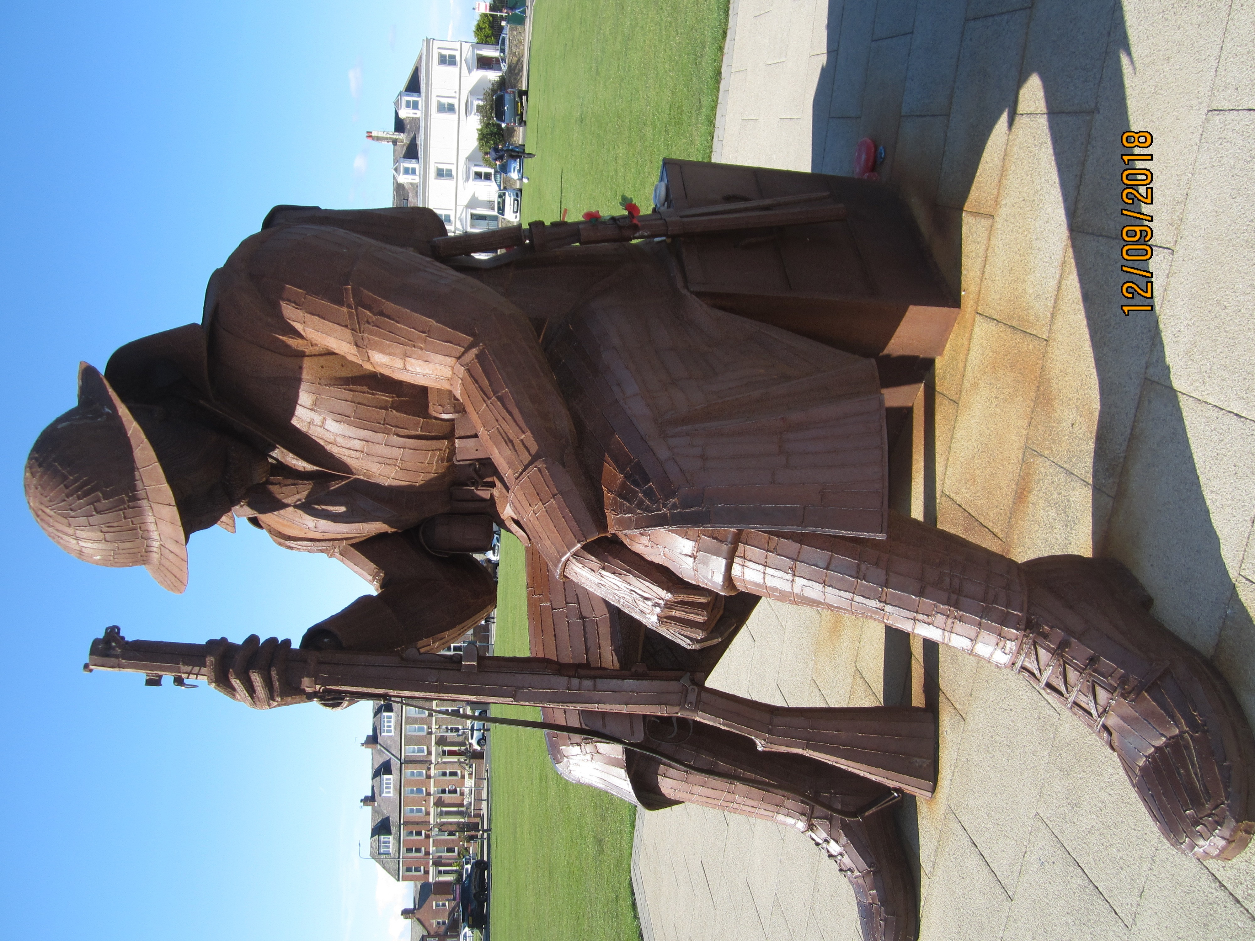 Seaham Sculpture of British Tommy War Memorial - War Memorials Online