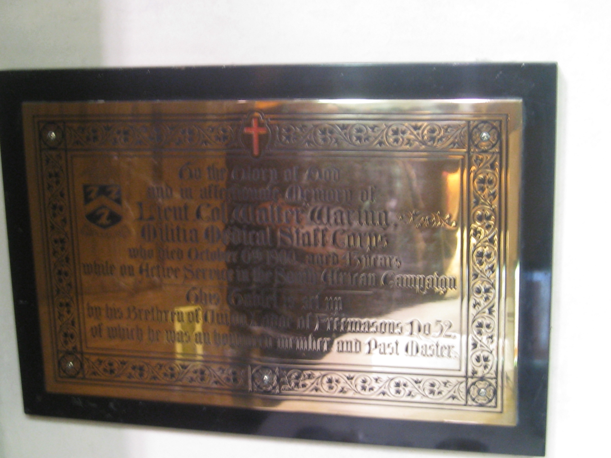 LIEUTENANT COLONEL WALTER WARING - War Memorials Online