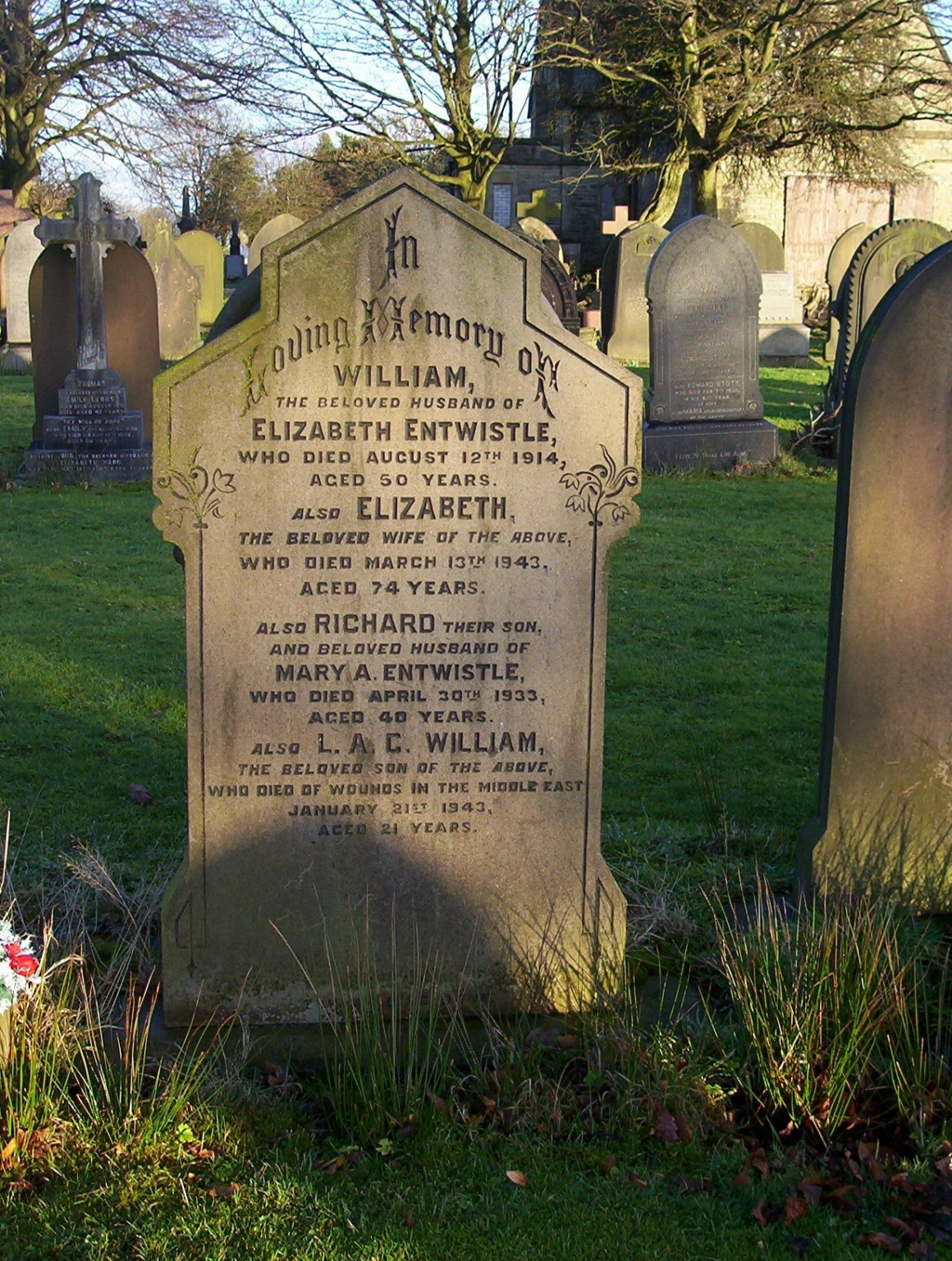 Leading Aircraftman William Entwistle - War Memorials Online