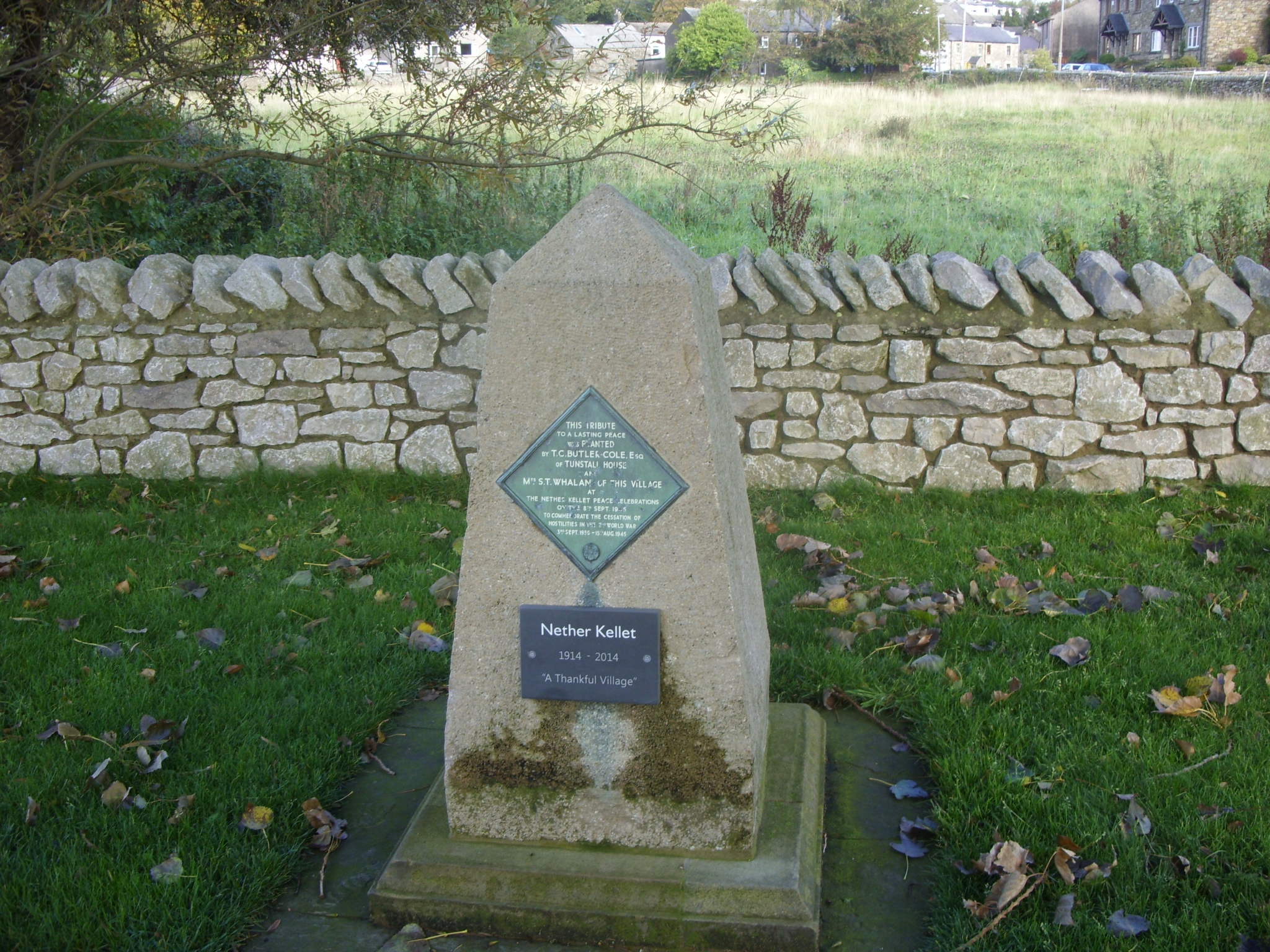 Nether Kellet Peace Stone - War Memorials Online