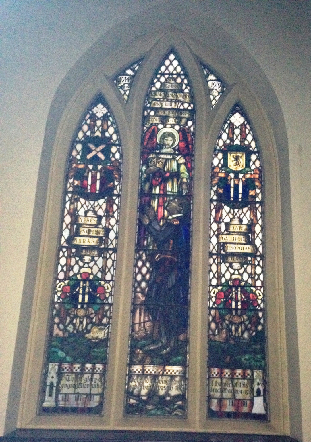 WW1 Stained Glass Window - War Memorials Online
