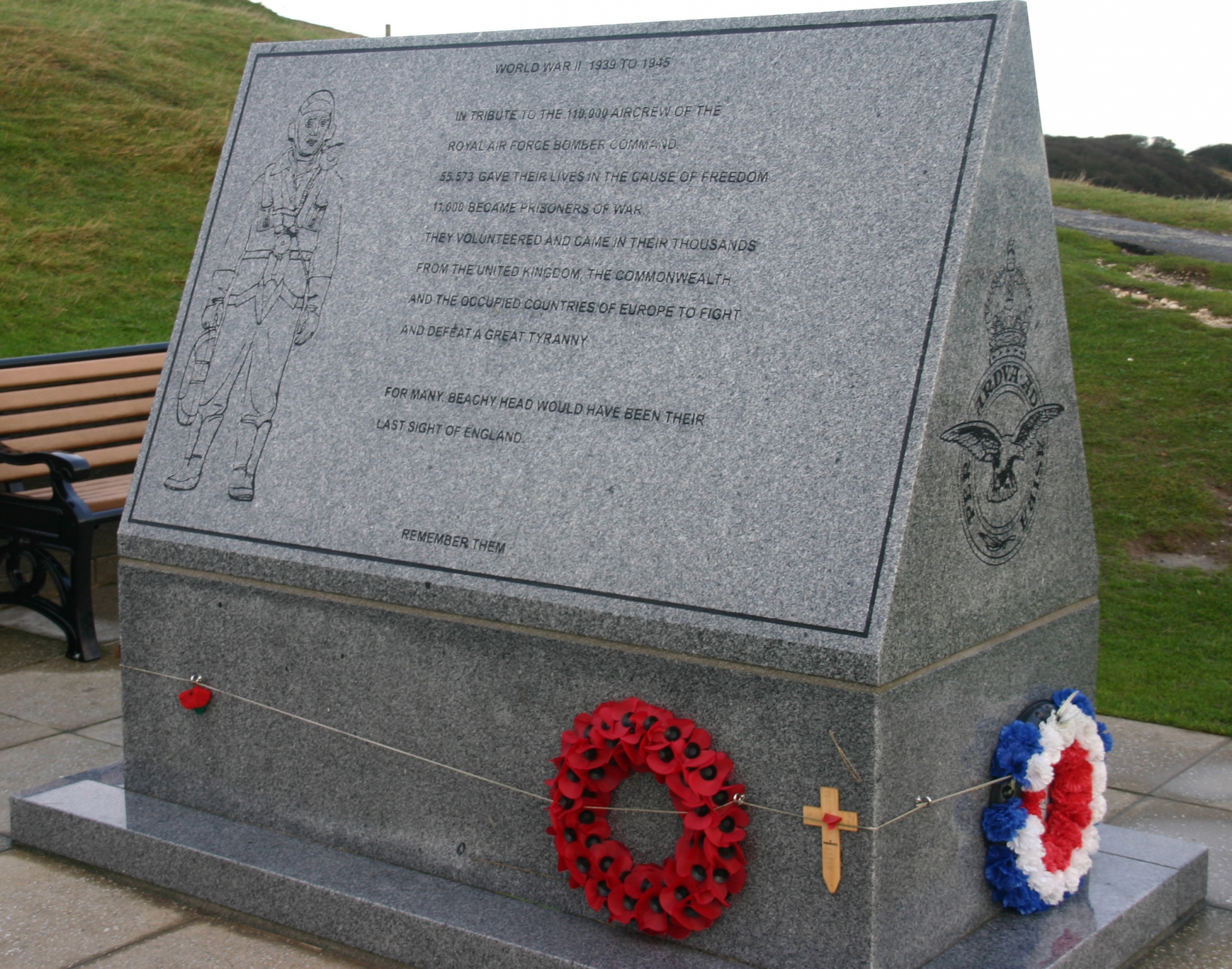 Bomber Command Tribute Memorial Beachy Head - War Memorials Online