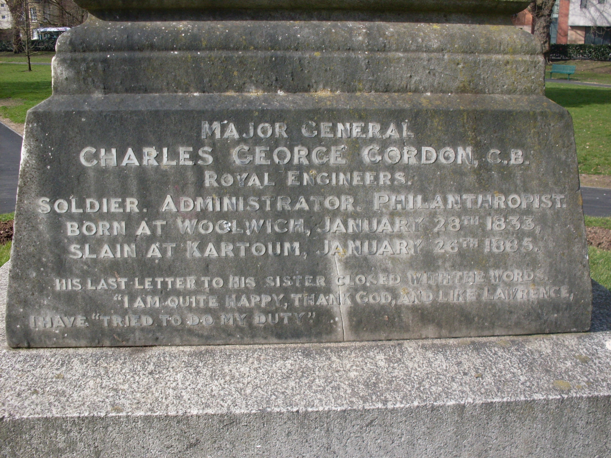 Major General Charles George Gordon - War Memorials Online