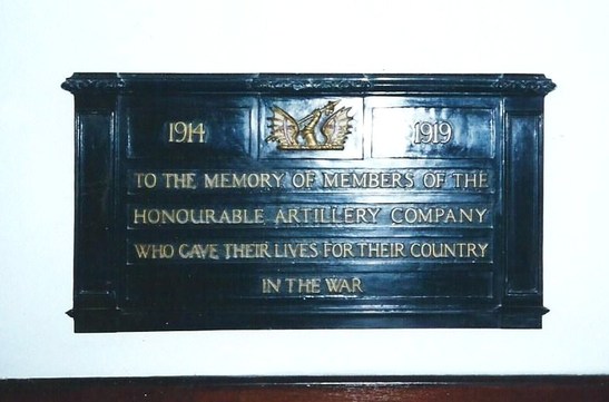 Honourable Artillery Company WW1