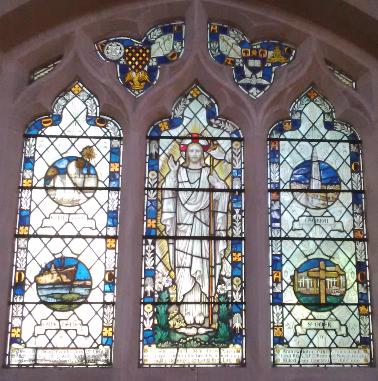 Cruickshank Brothers/Men of the Parish stained glass window