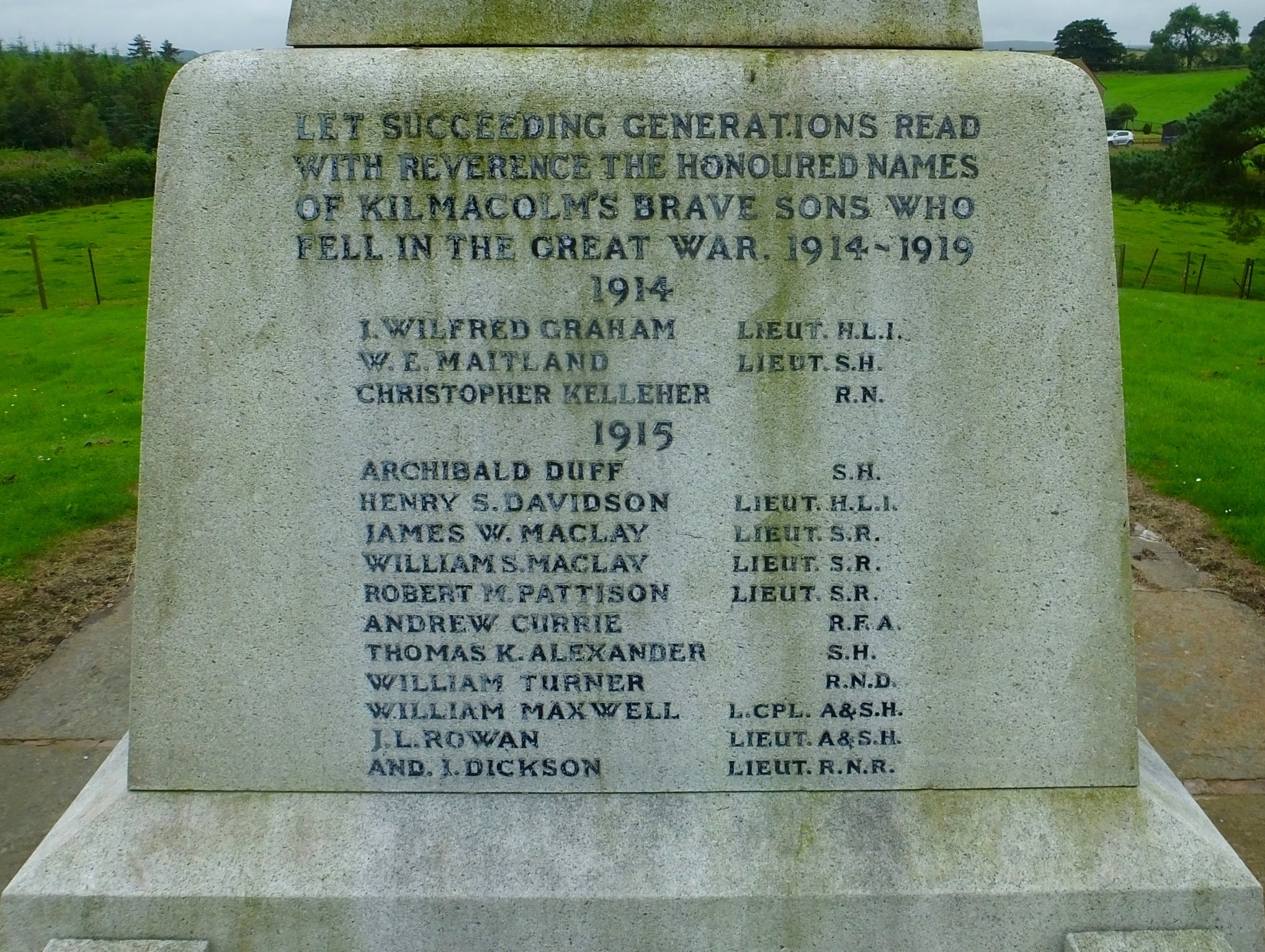 Kilmacolm Cross - War Memorials Online