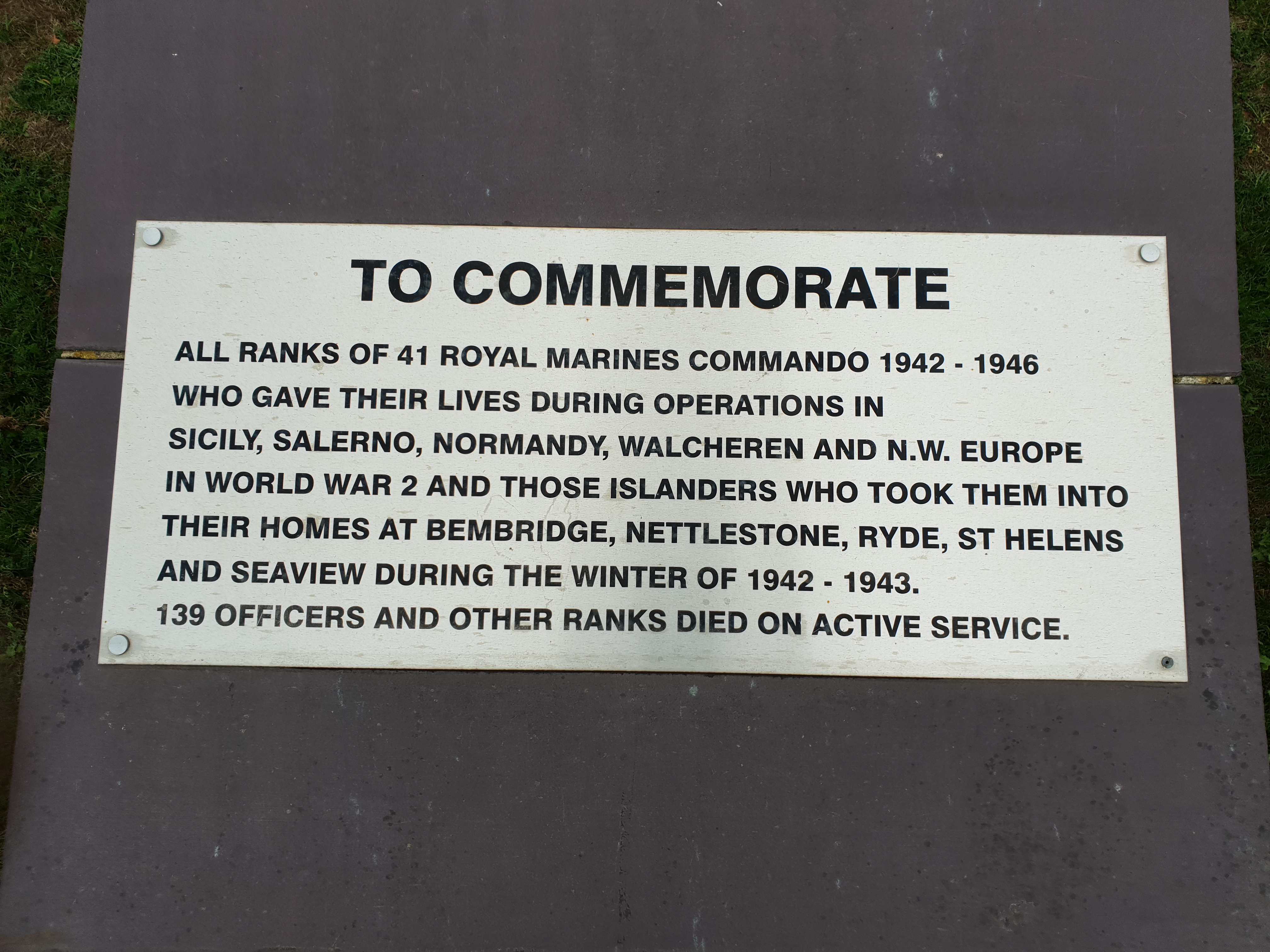 41 ROYAL MARINES COMMANDO - War Memorials Online