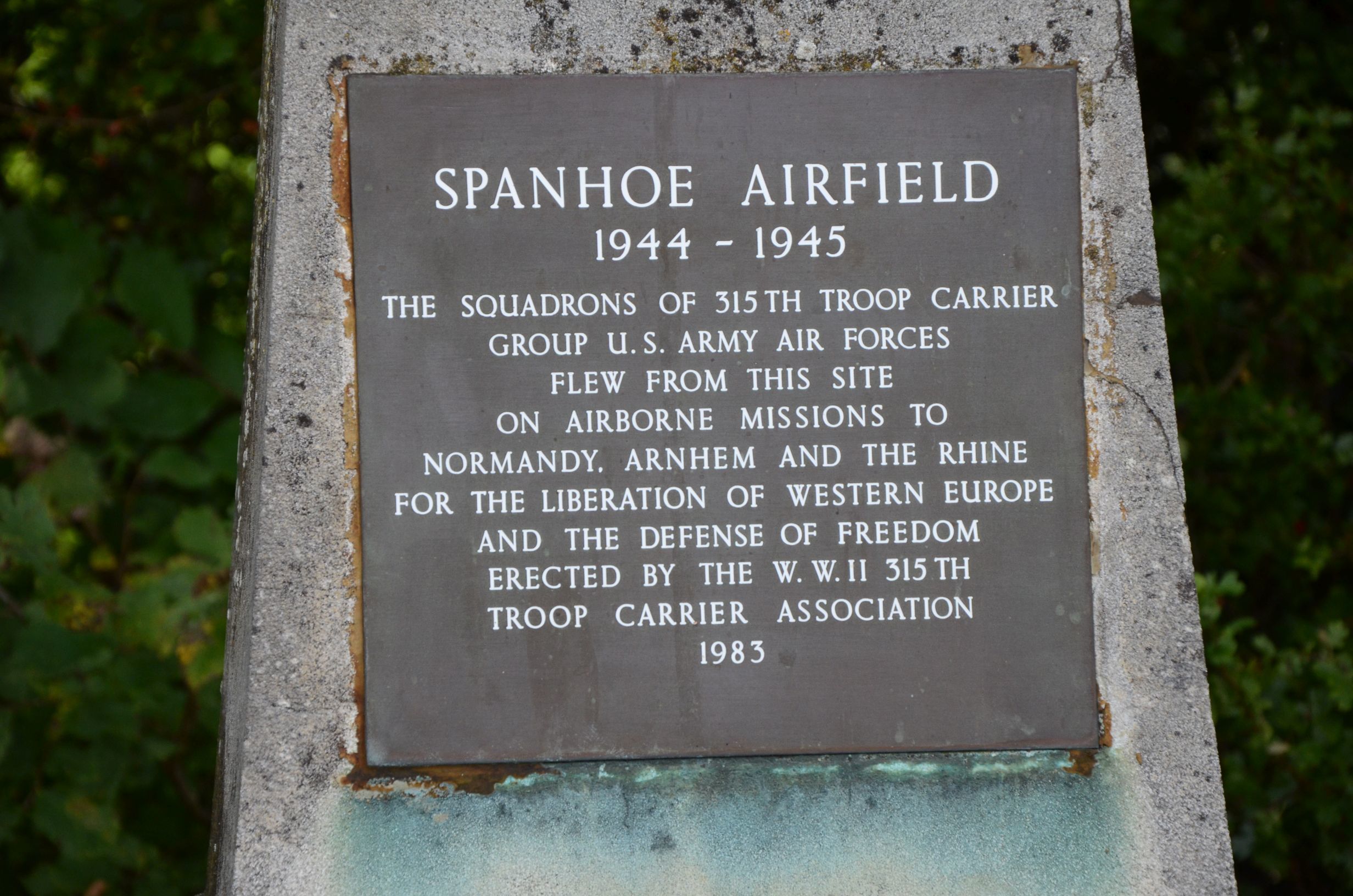 USAAF 315th. Troop Carrier Group - Spanhoe WW2 Airfield