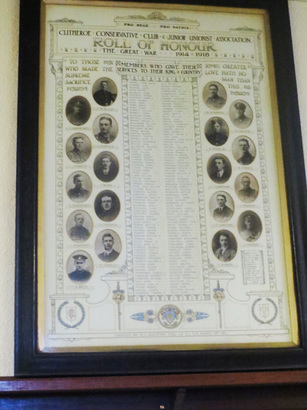 Clitheroe Conservative Club and Junior Unionist Association Roll of Honour