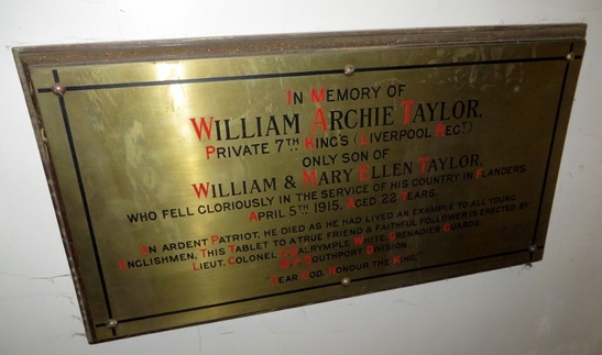 Pte. William Archie Taylor