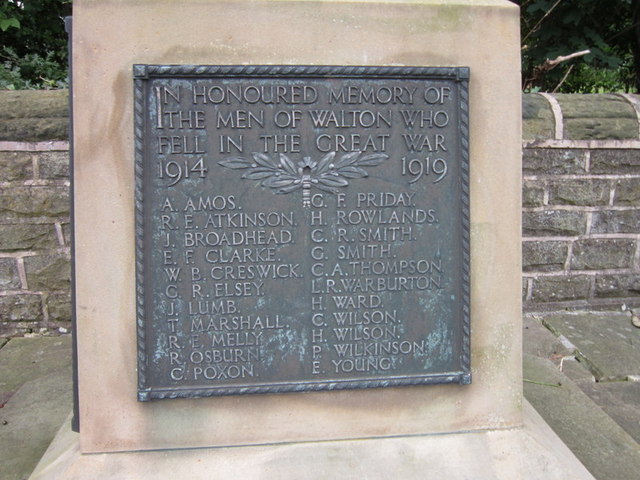 Walton War Memorial - War Memorials Online