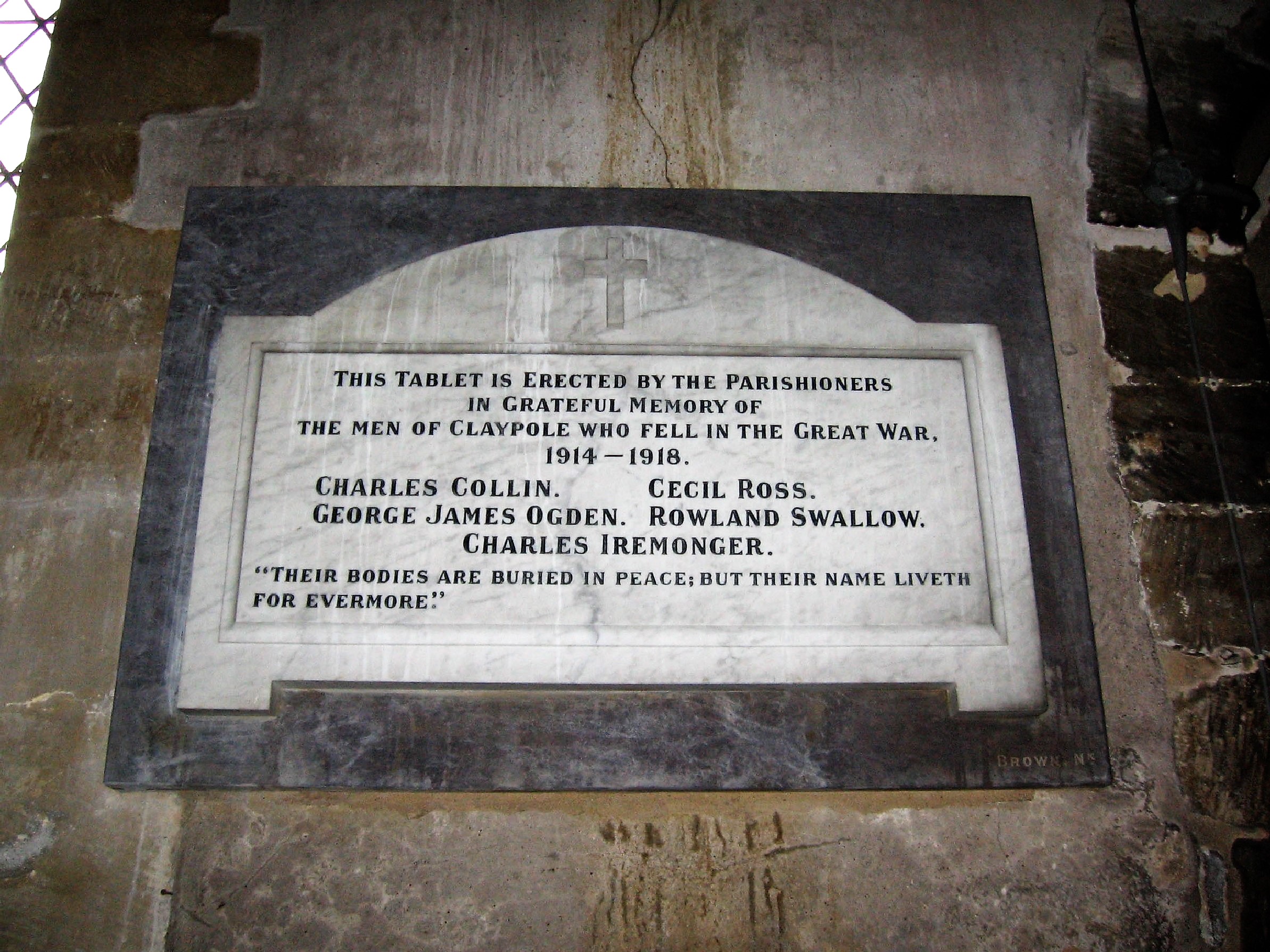 Claypole - War Memorials Online