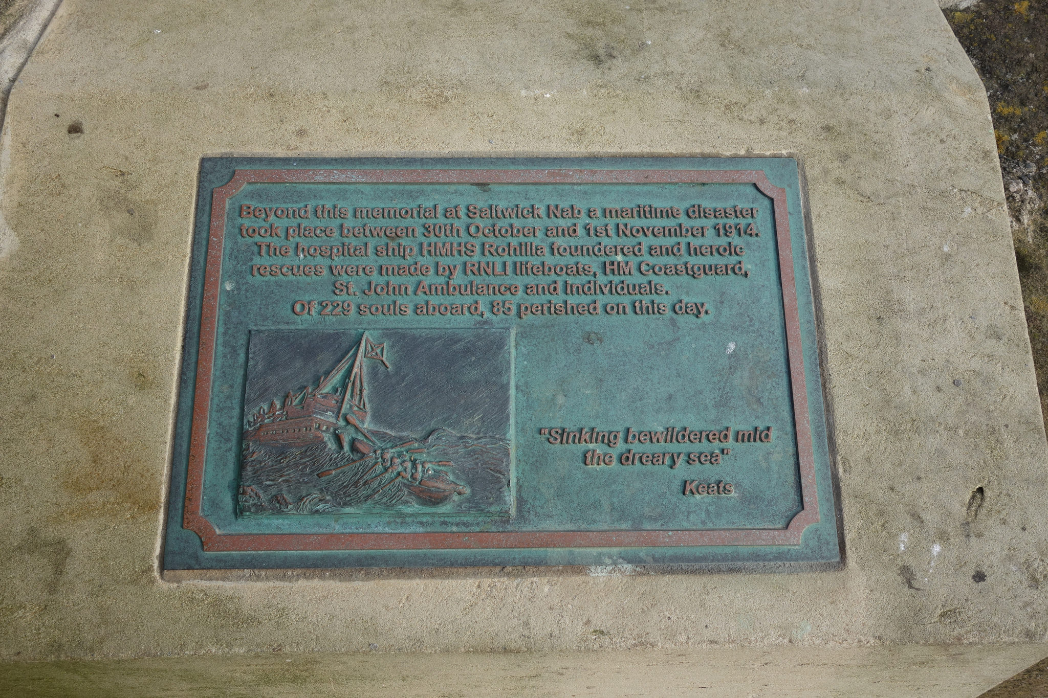 HMHS Rohilla Centenary Plaque