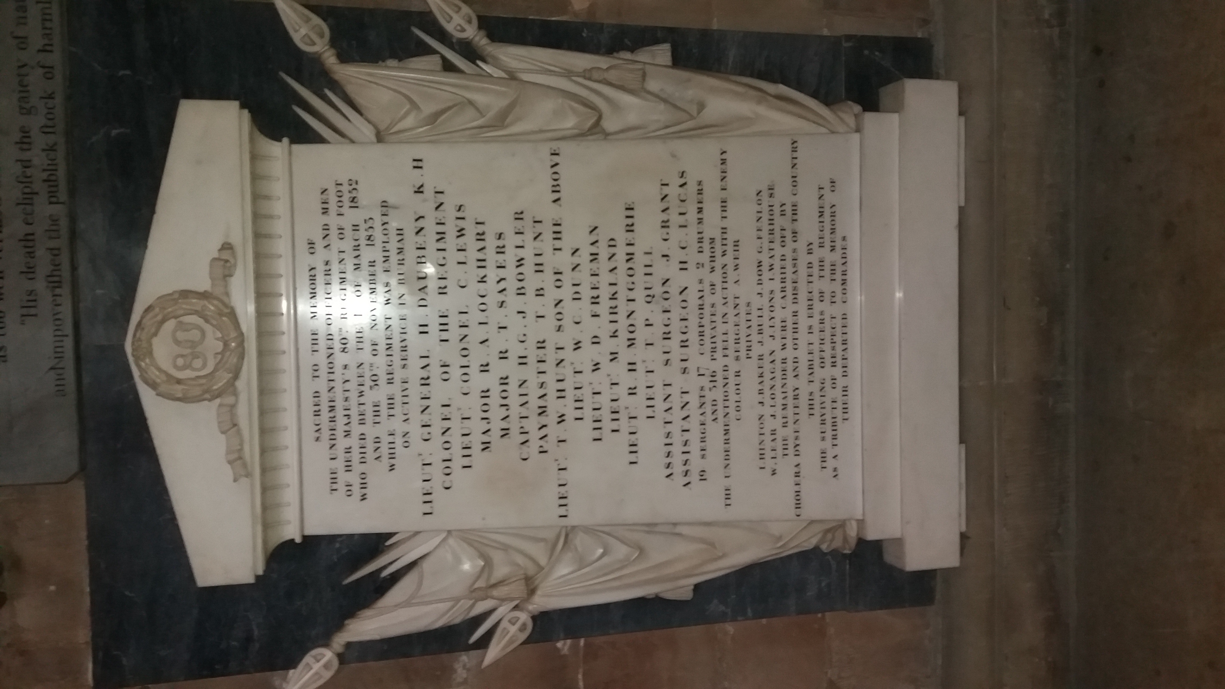 80th Regiment of Foot - Burmah - War Memorials Online