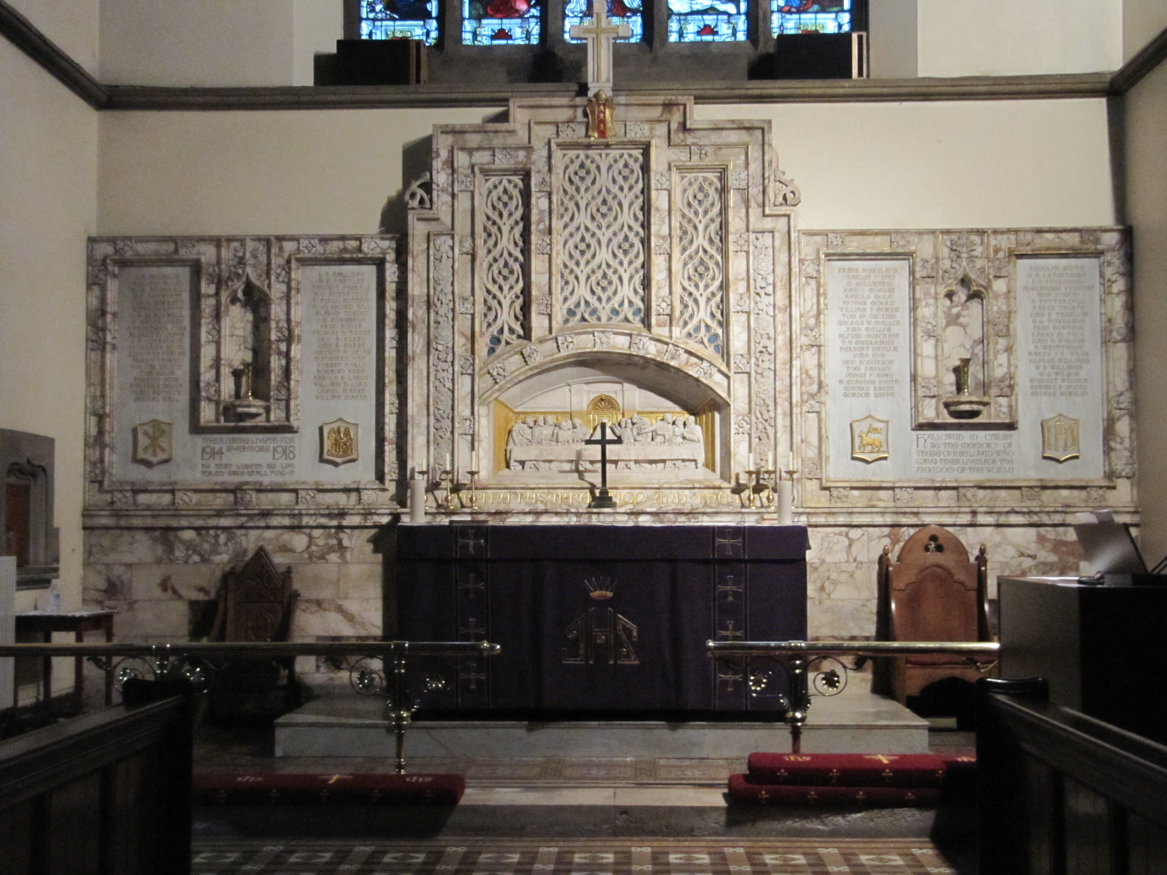 Christ Church Reredos - WW1 - War Memorials Online