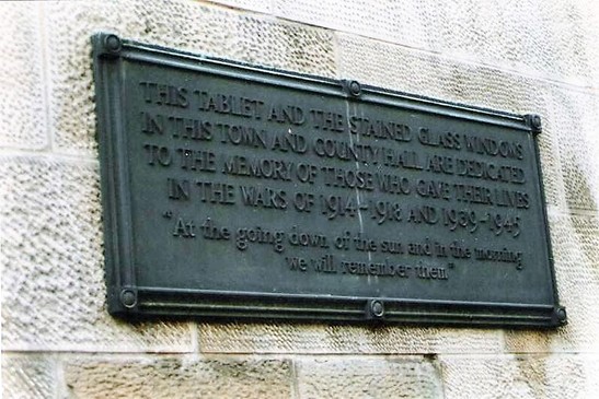 Forfar Town and County Hall Memorial Window