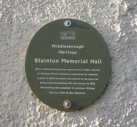 Stainton Memorial Hall