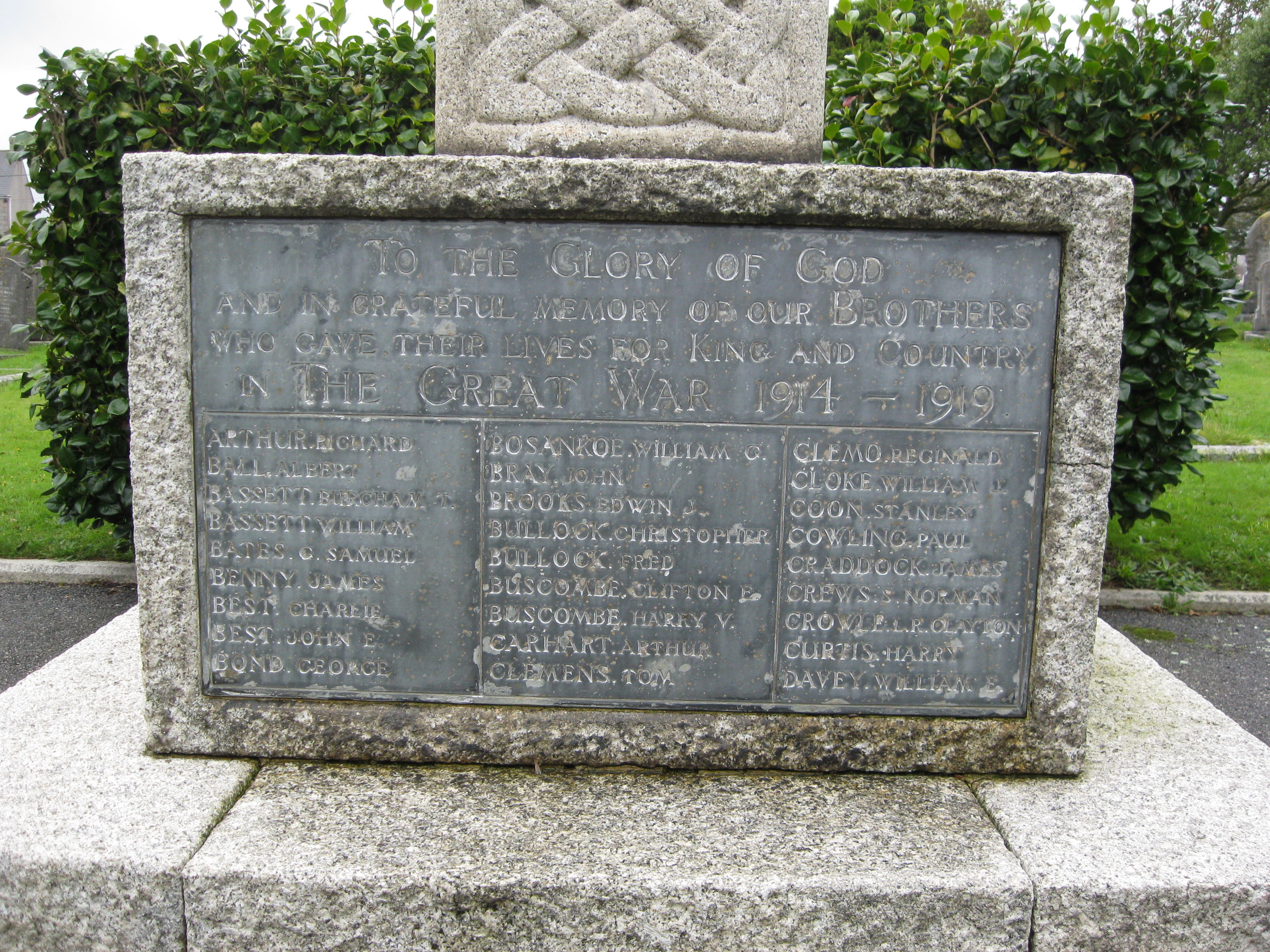 St Stephen Cross - War Memorials Online