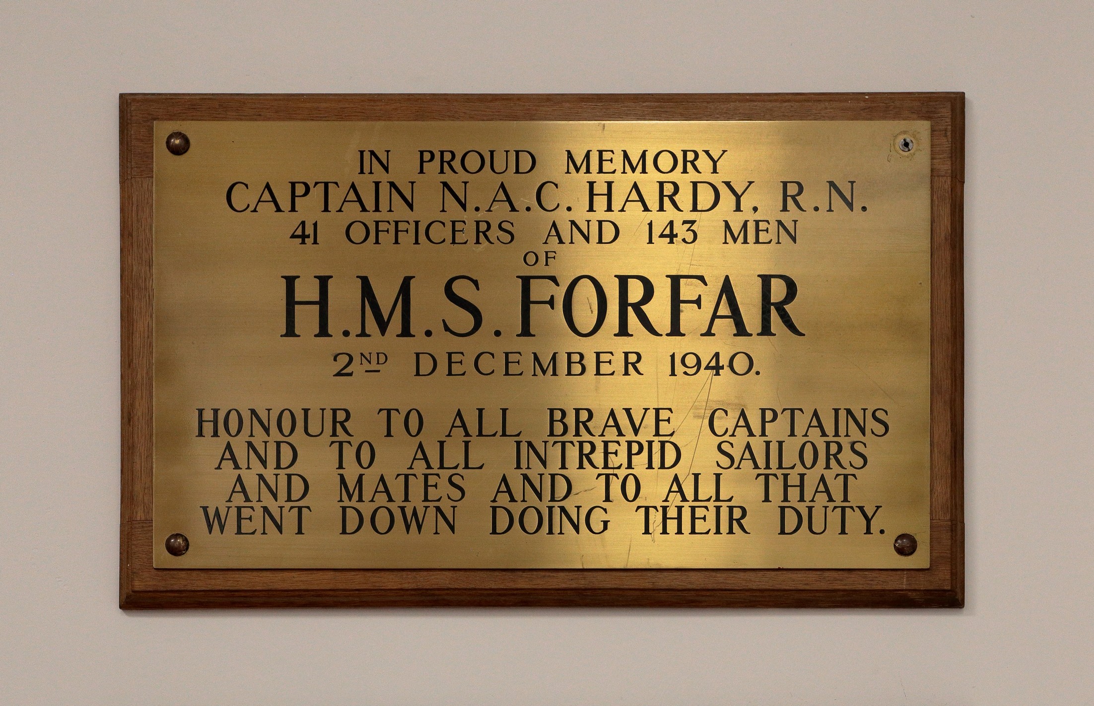 HMS Forfar - War Memorials Online