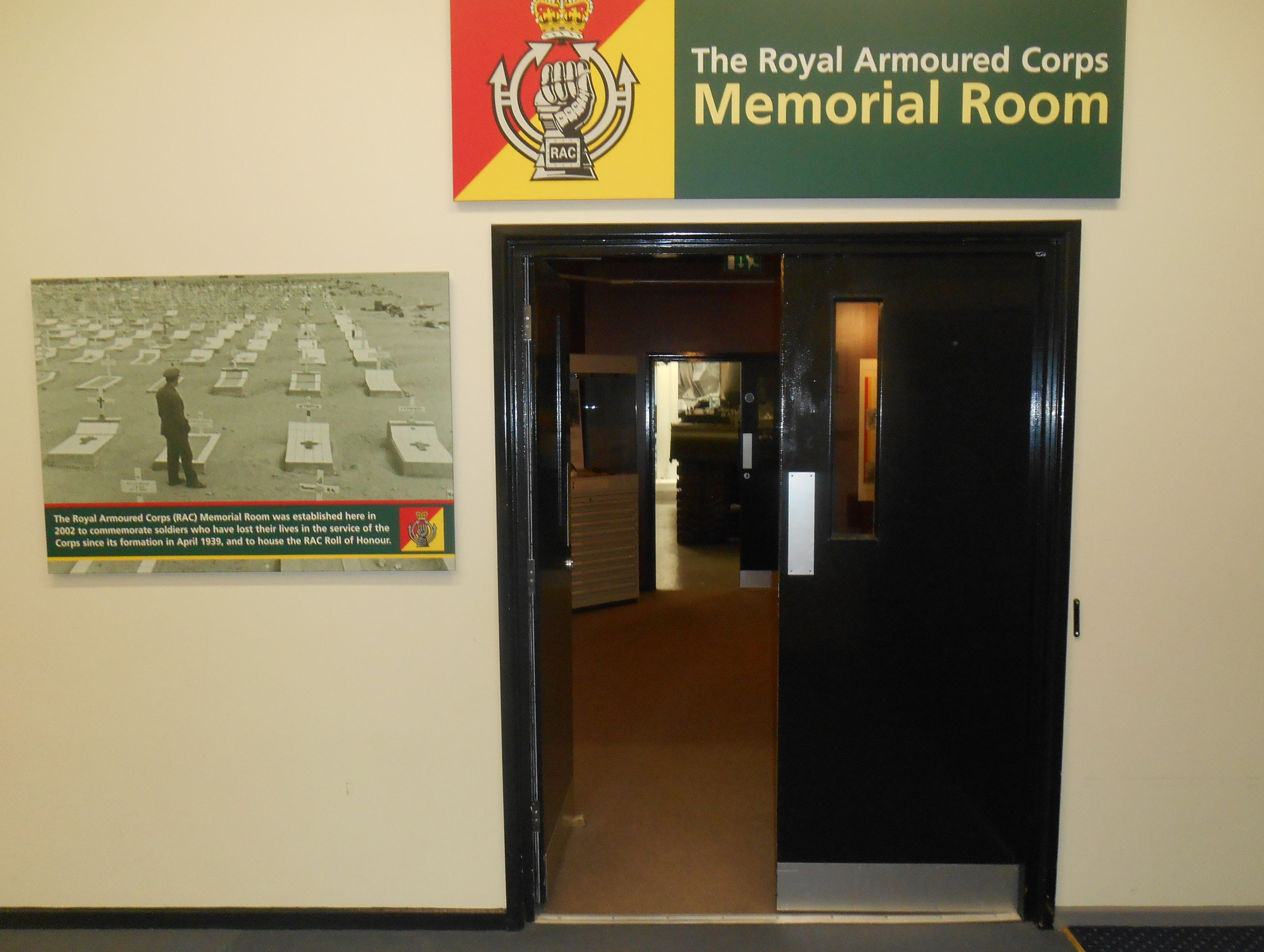 Royal Armoured Corps Memorial Room and Roll of Honour - War Memorials ...