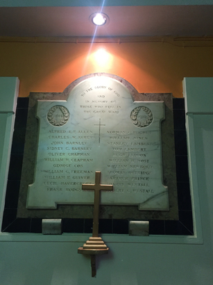Archway Central Hall Methodist Church WWI