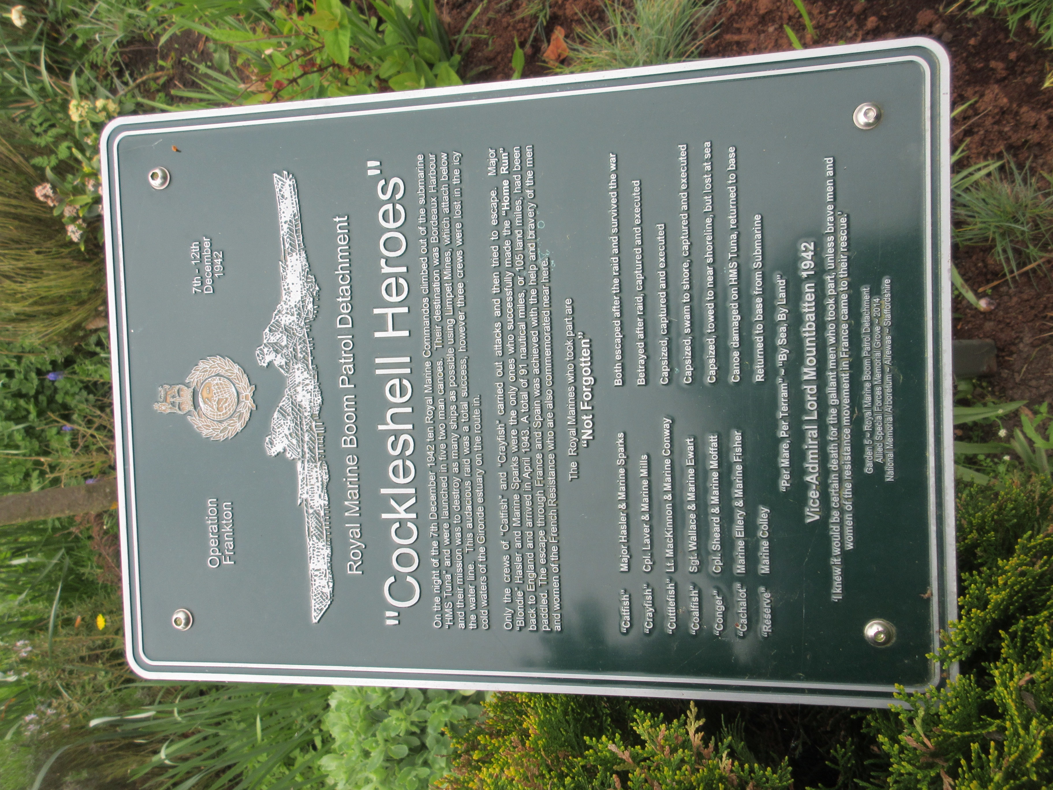 Operation Frankton (Cockleshell Heroes) - War Memorials Online