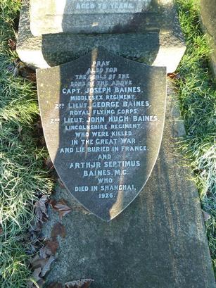 Captain Joseph Baines, Second Lieutenant George Baines and Second ...