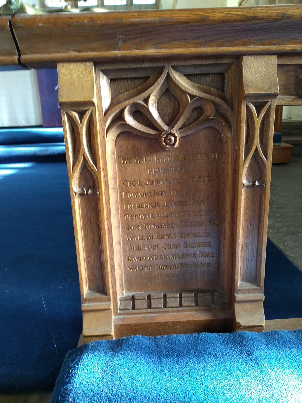 Axbridge Altar Rail Panels