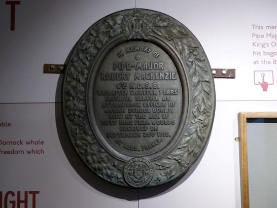 Pipe Major Robert MacKenzie