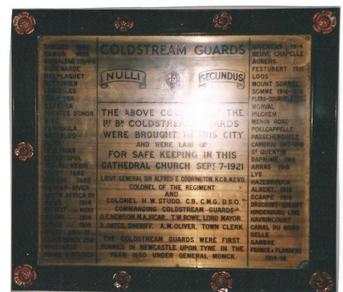 1st Battalion, Coldstream Guards, Colour and Plaque